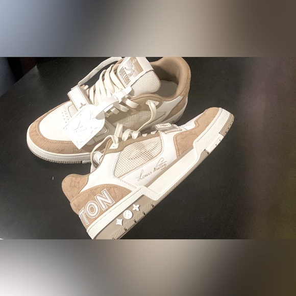 Louis Vuitton | Shoes | Louis Vuitton White Beige | Poshmark